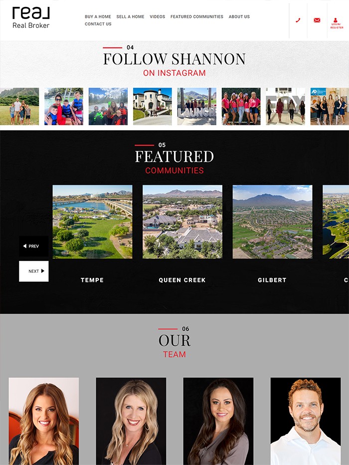 Responsive Real Estate Website Design — Agent Image Portfolio